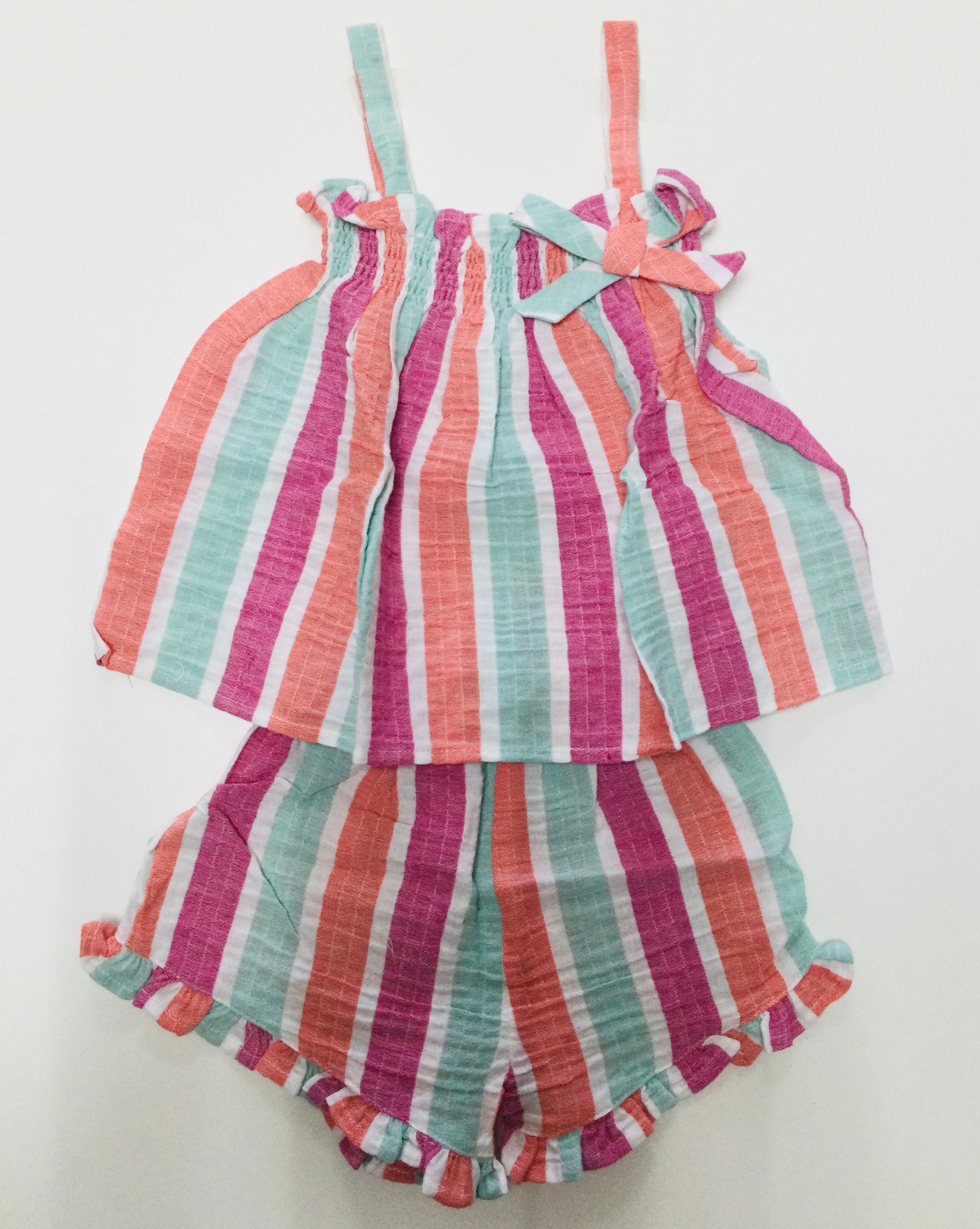 José Varón Girl Stripes Set 2P Ref. 03-50206 – CHAVALINES KIDS BOUTIQUE